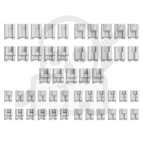 Battle-Models > 3D printed set - Mecha Detail Parts - Detail Panel Addon